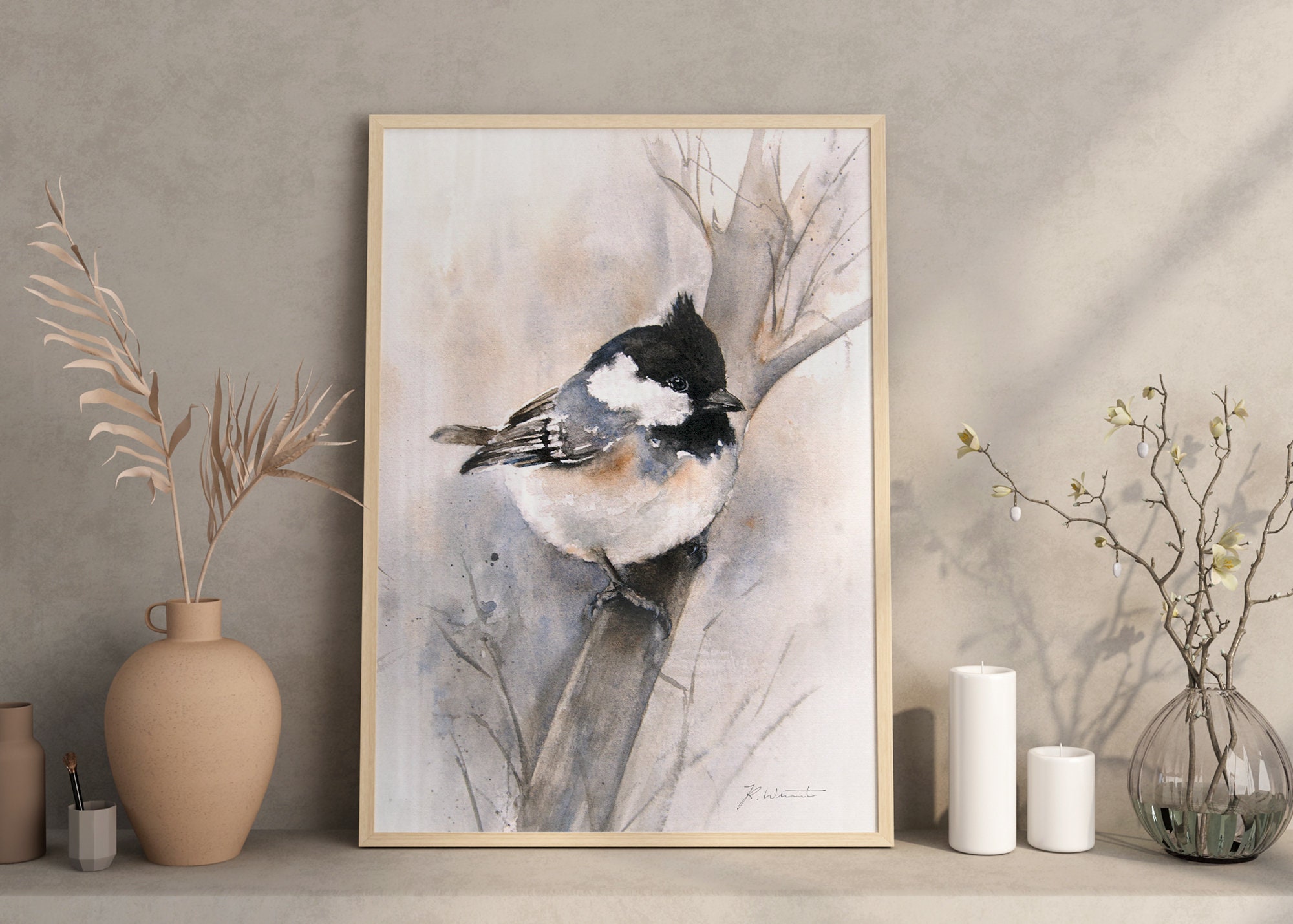 Fine Art Print Kunstdruck Vogel Poster Print Wandbild - Etsy.de