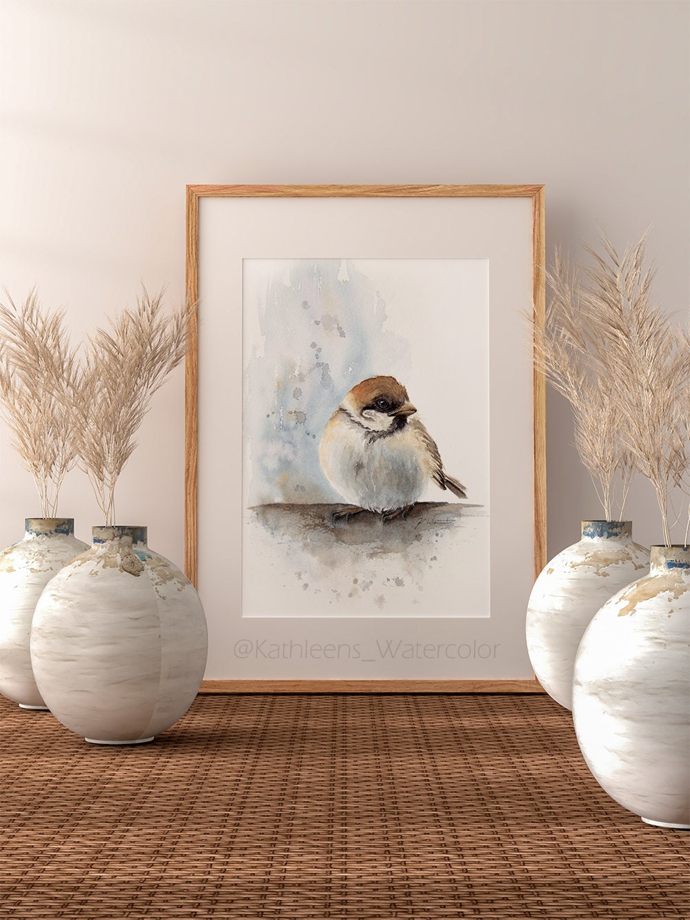 Spatz Sperling Vogel Aquarell Kunstdruck Vogel Aquarell - Etsy