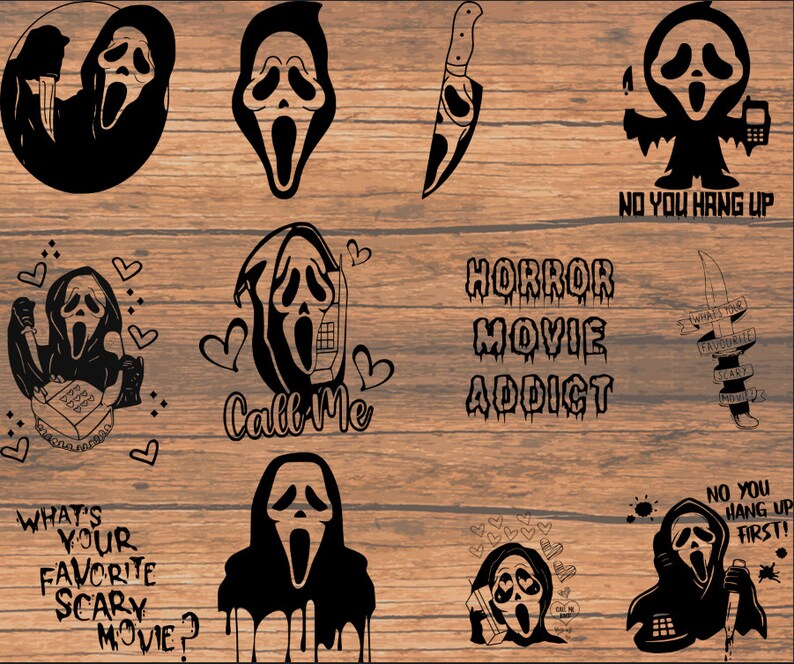 Scream svg Ghost face svg Scream You Hang up SVG Scream - Etsy México