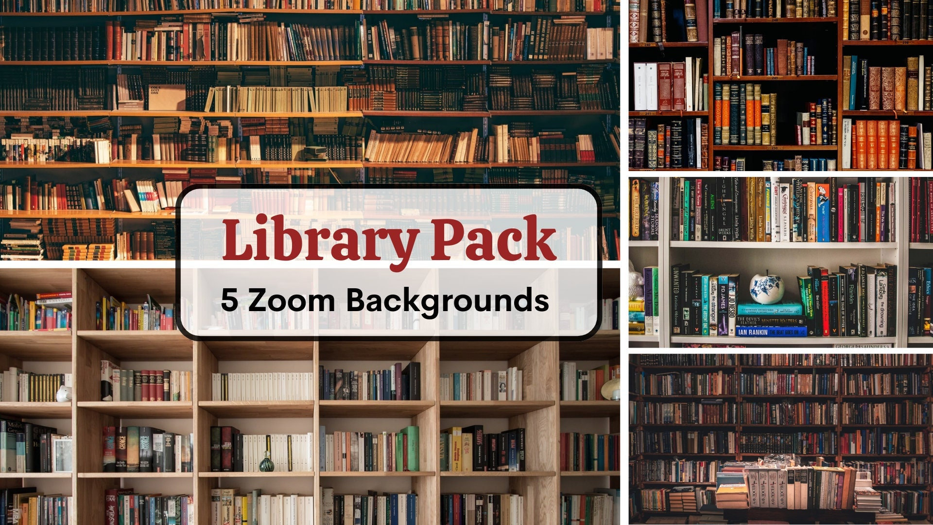 Zoom Background Library, Virtual Bookshelf, Backdrop, Home Office ... Zoom Background Library, Virtual Bookshelf, Backdrop, Home Office ...