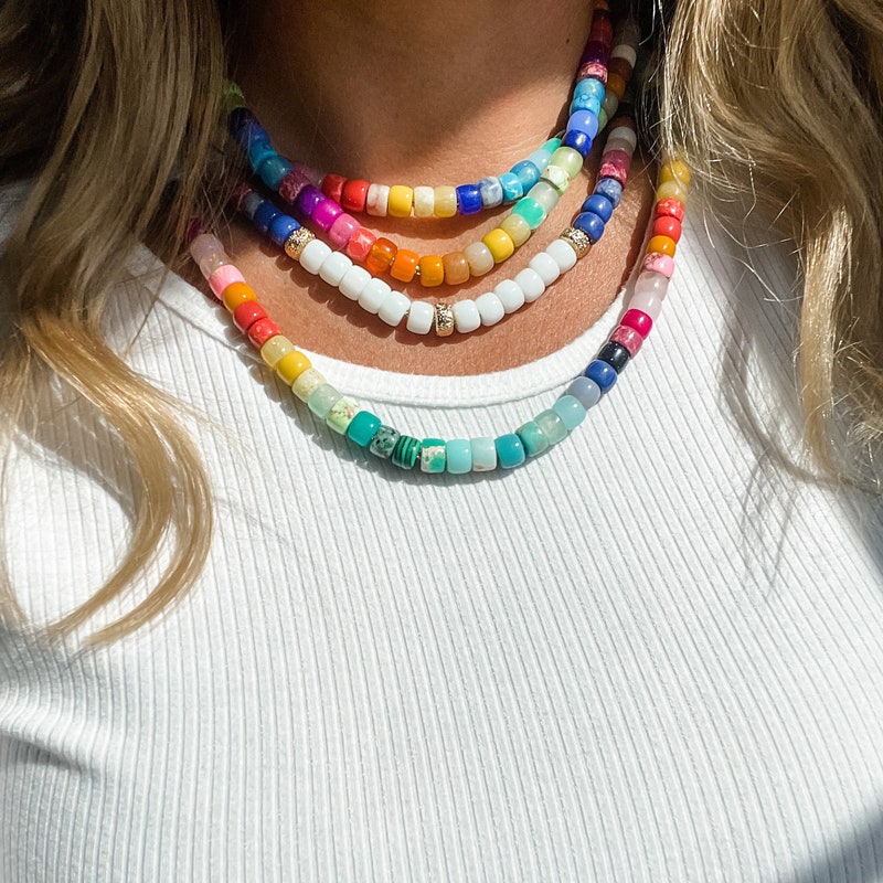 Pony Bead Necklace Custom - Etsy