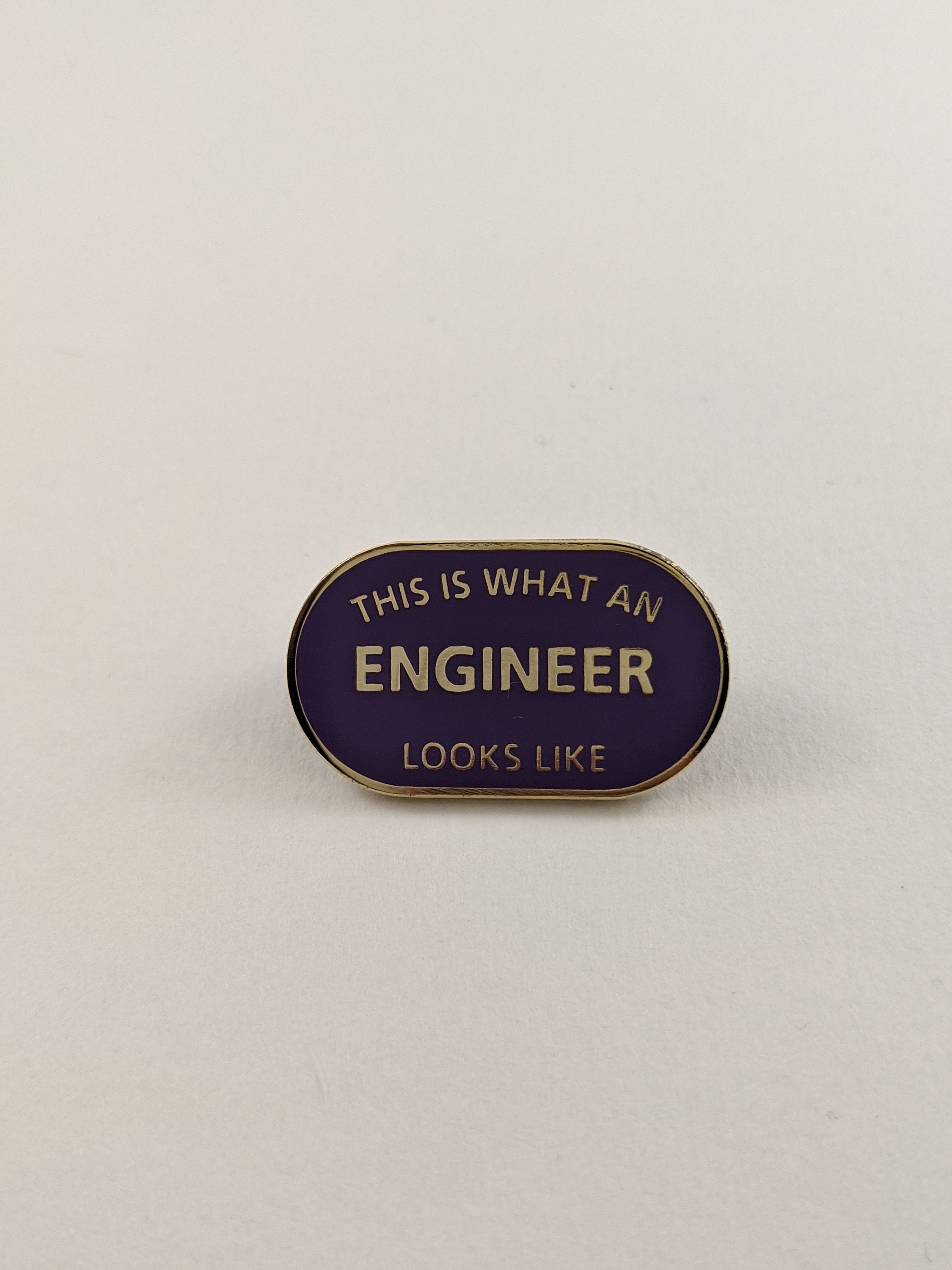 This is What an Engineer Looks Like Enamel Pin Badge Purple | Etsy UK