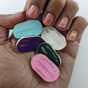 This is What A Programmer Looks Like Enamel Pin Badge - Race-car Green ...