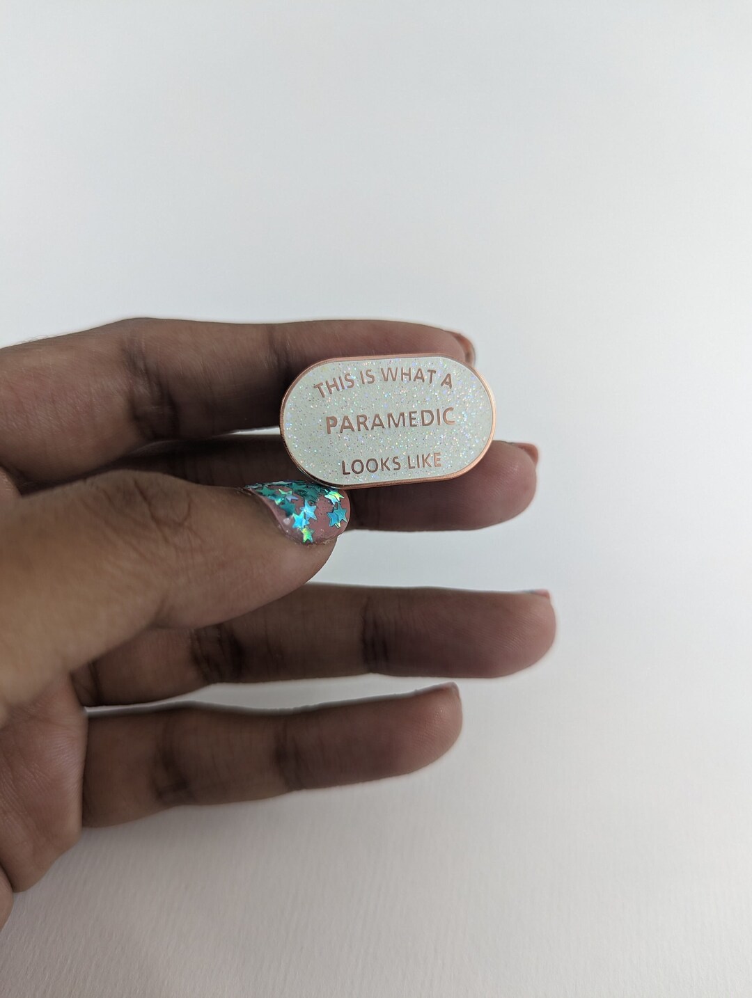 This is What a Paramedic Looks Like Enamel Pin Badge - Iridescent ...