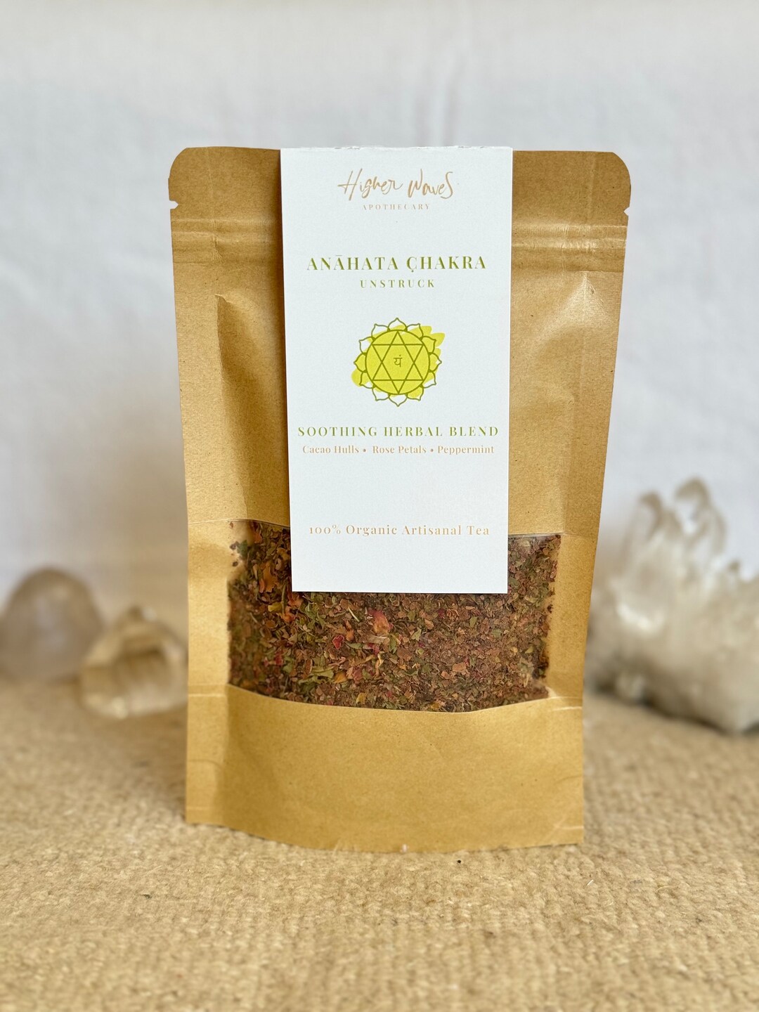 Heart Chakra Tea | Cacao Hulls • Rose Petals • Peppermint | Anahata ...