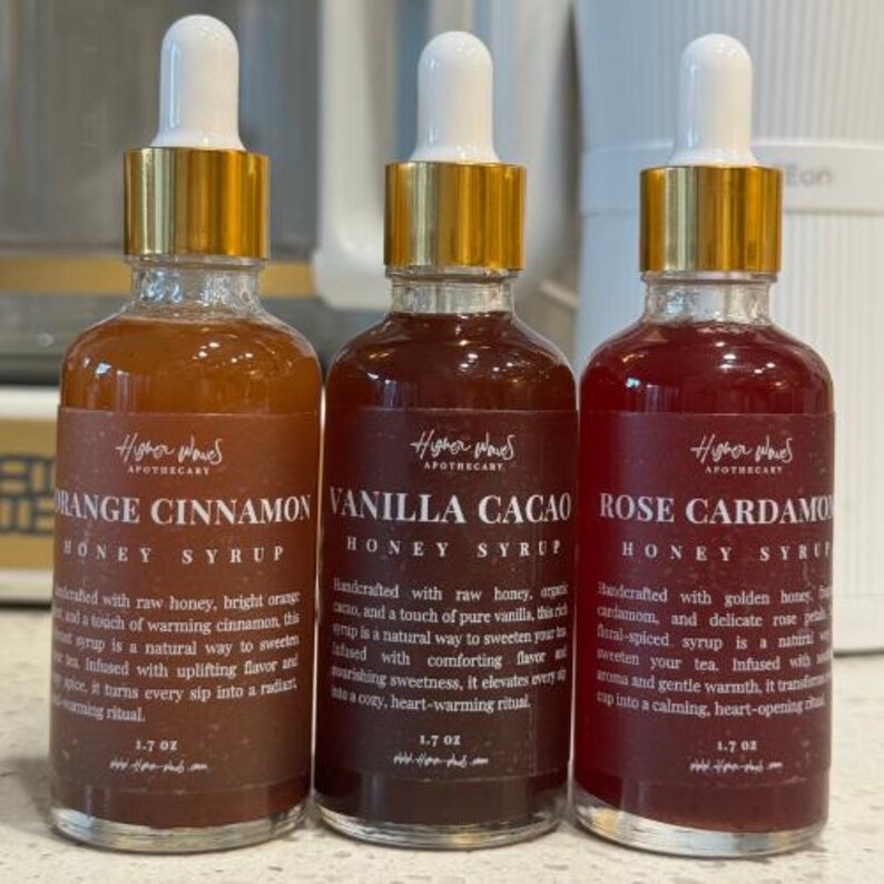 Vanilla • Cacao Shell • Honey Syrup | Organic Herbal Elixir | Small ...