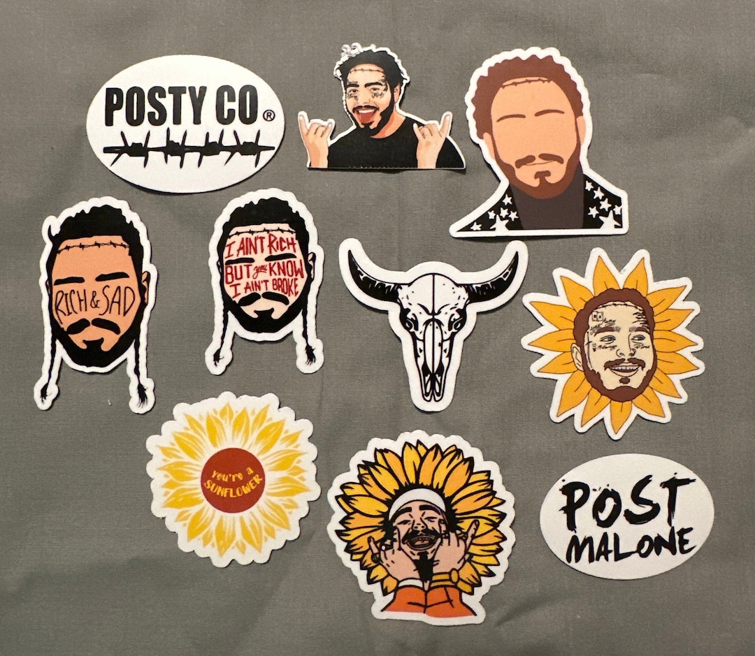 Post Malone Sticker Set - Etsy
