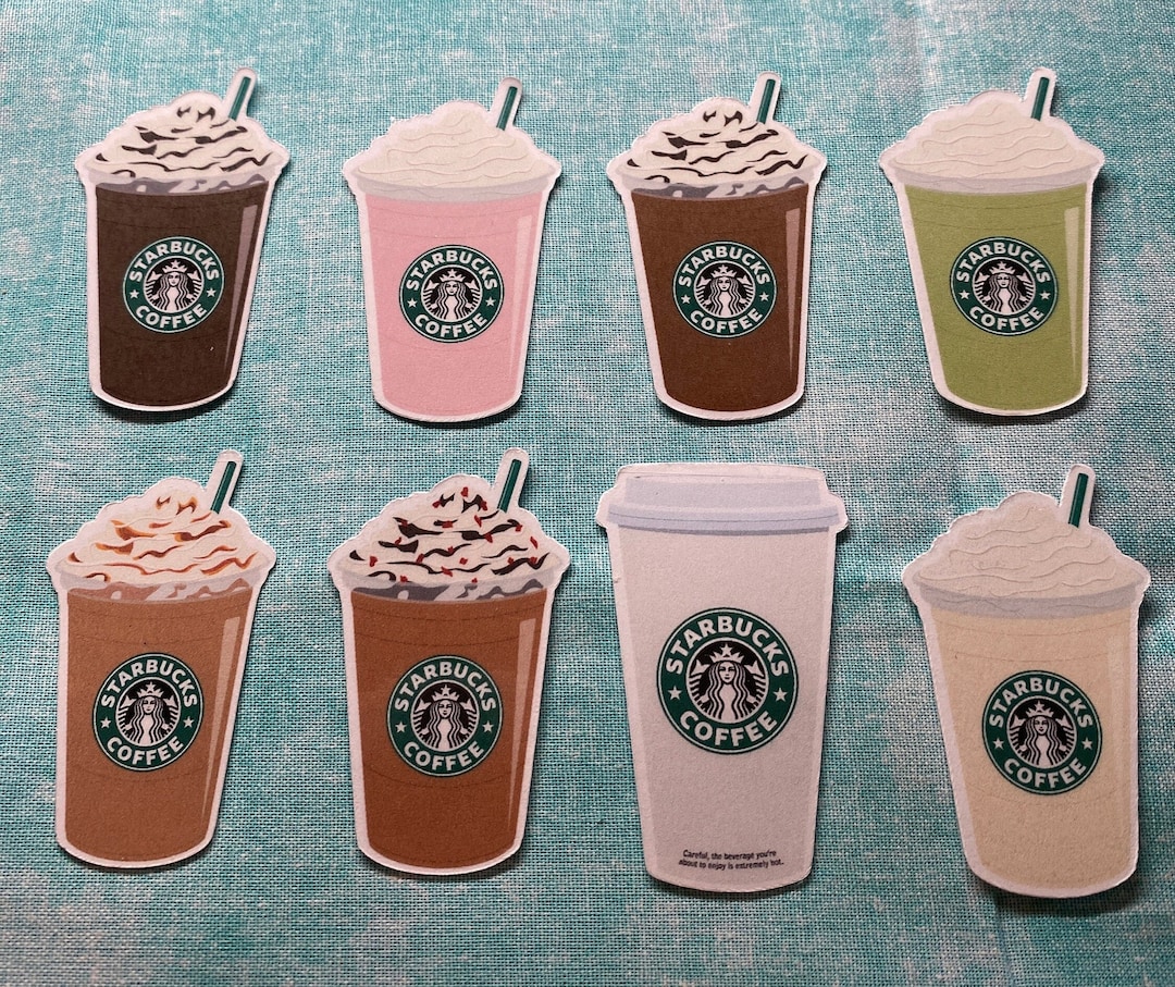 Starbucks Beverage Stickers - 8 Pack - Etsy