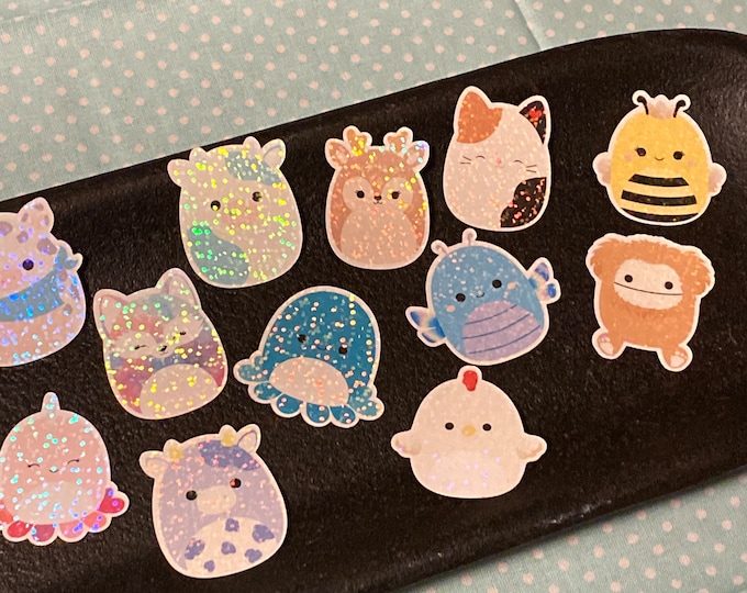 Squishmallow Holigraphic Sticker Set of 18 - Etsy