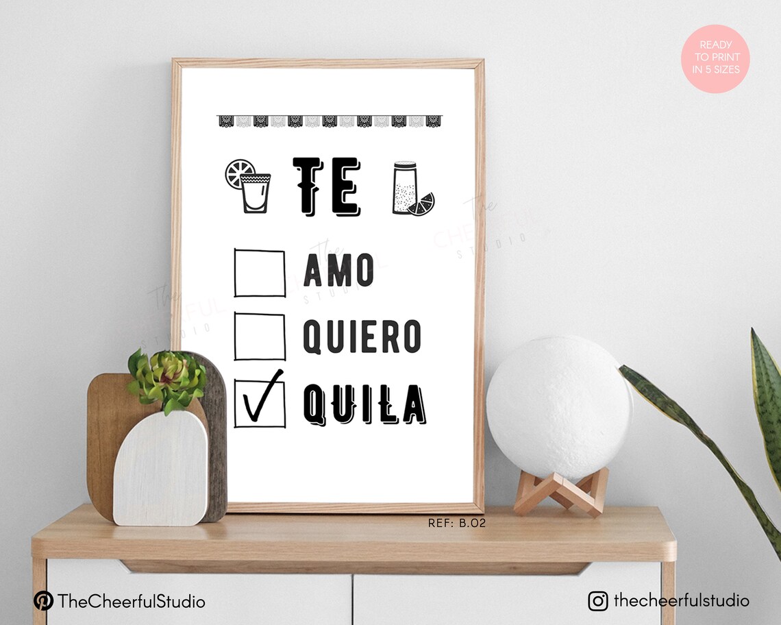 Tequila Sign, Printable Art, Home Bar Decor, Wall Art, Tequila Signs ...