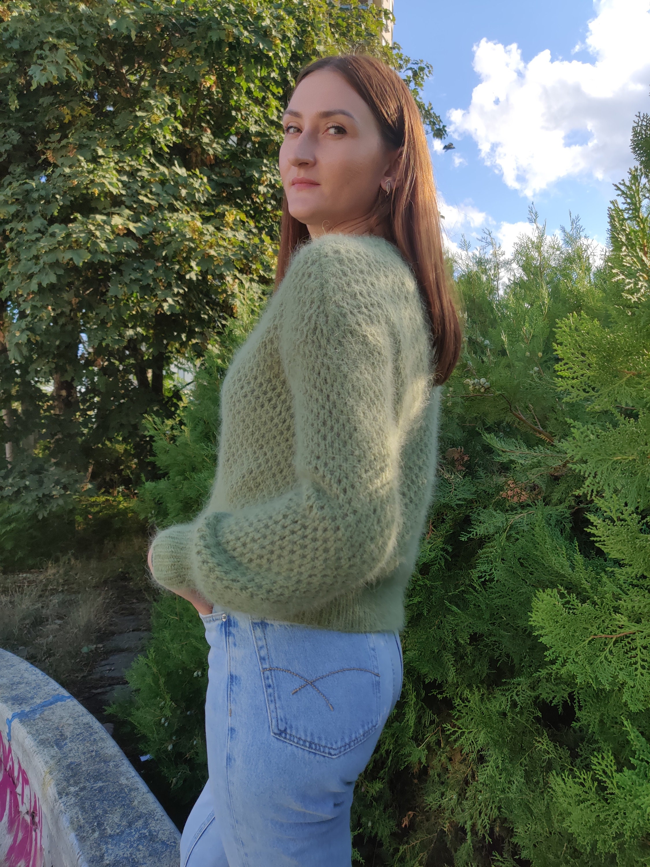 Angora Jumper, Angora Sweater, Romantic Sweater, Knitted Sweater - Etsy