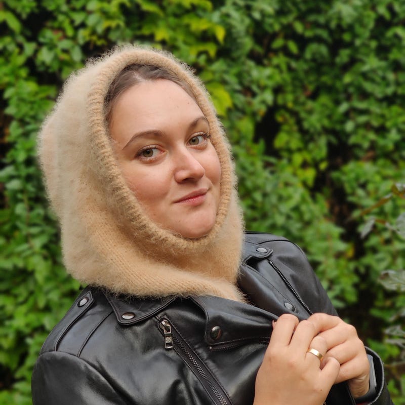 Black Angora Balaclava - Etsy