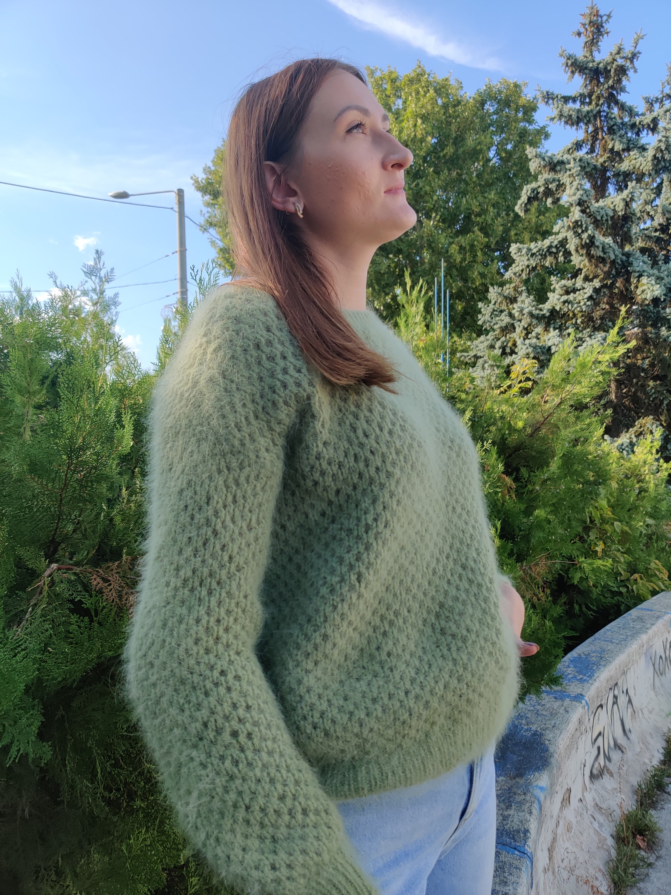 Angora Jumper, Angora Sweater, Romantic Sweater, Knitted Sweater - Etsy