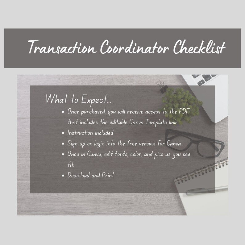 Transaction Coordinator Checklist, Transaction Coordinator Forms ...