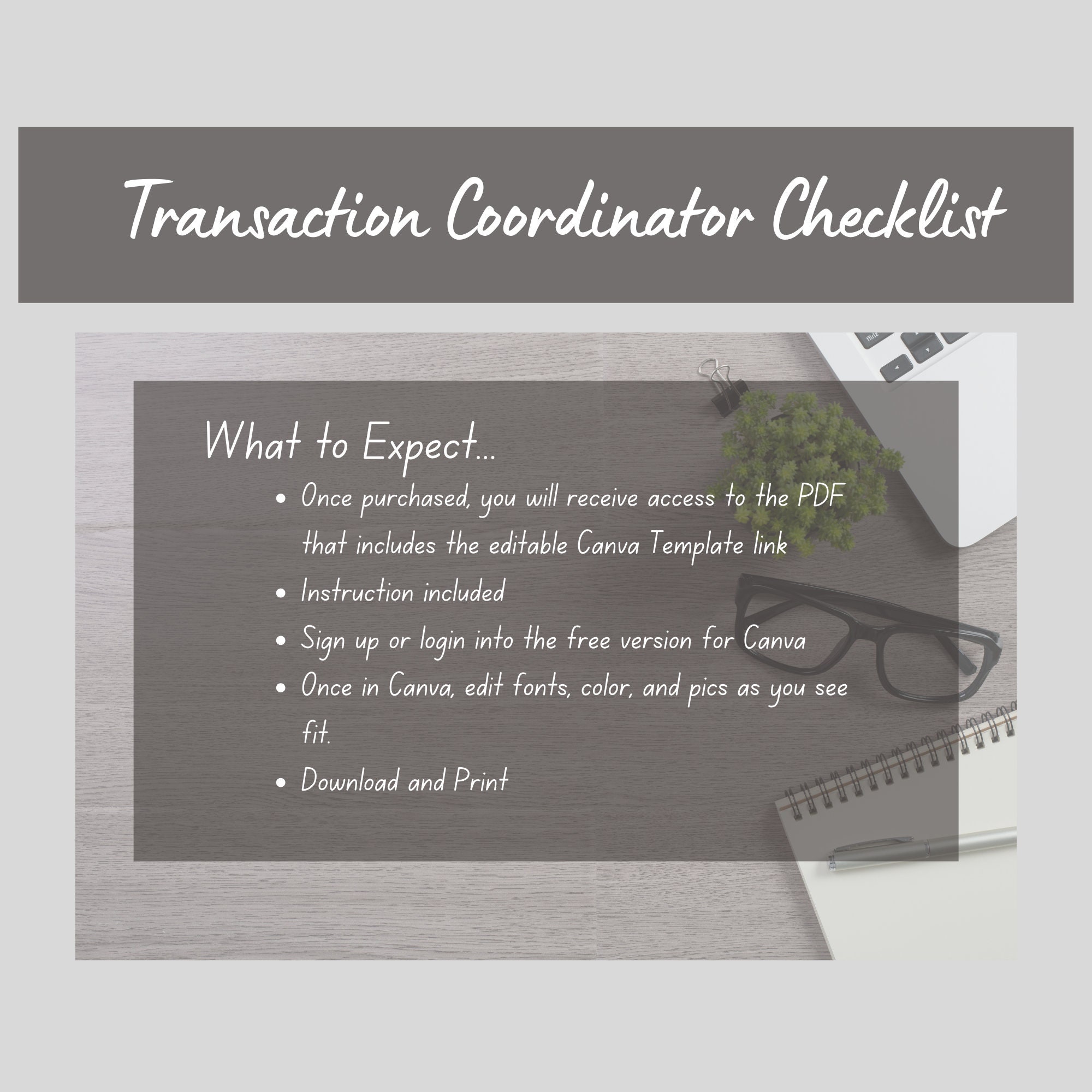Transaction Coordinator Checklist, Transaction Coordinator Forms ...