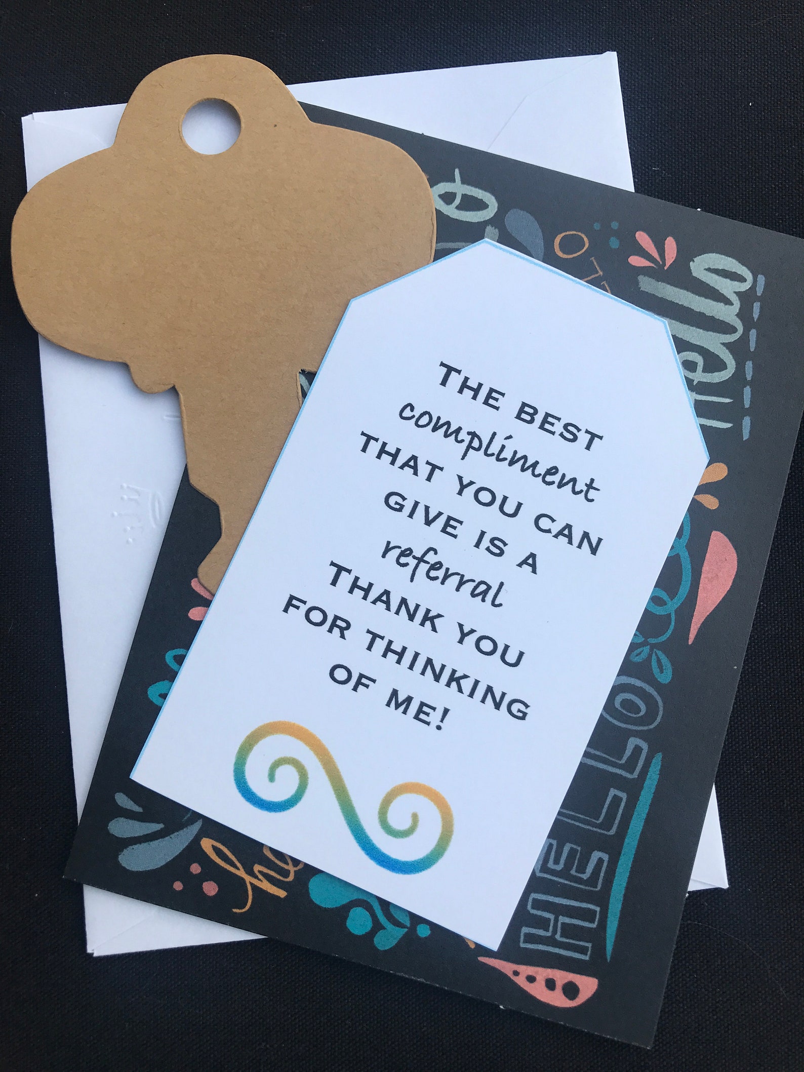 The Best Compliment is a Referral Gift Tags, Real Estate Agent ...