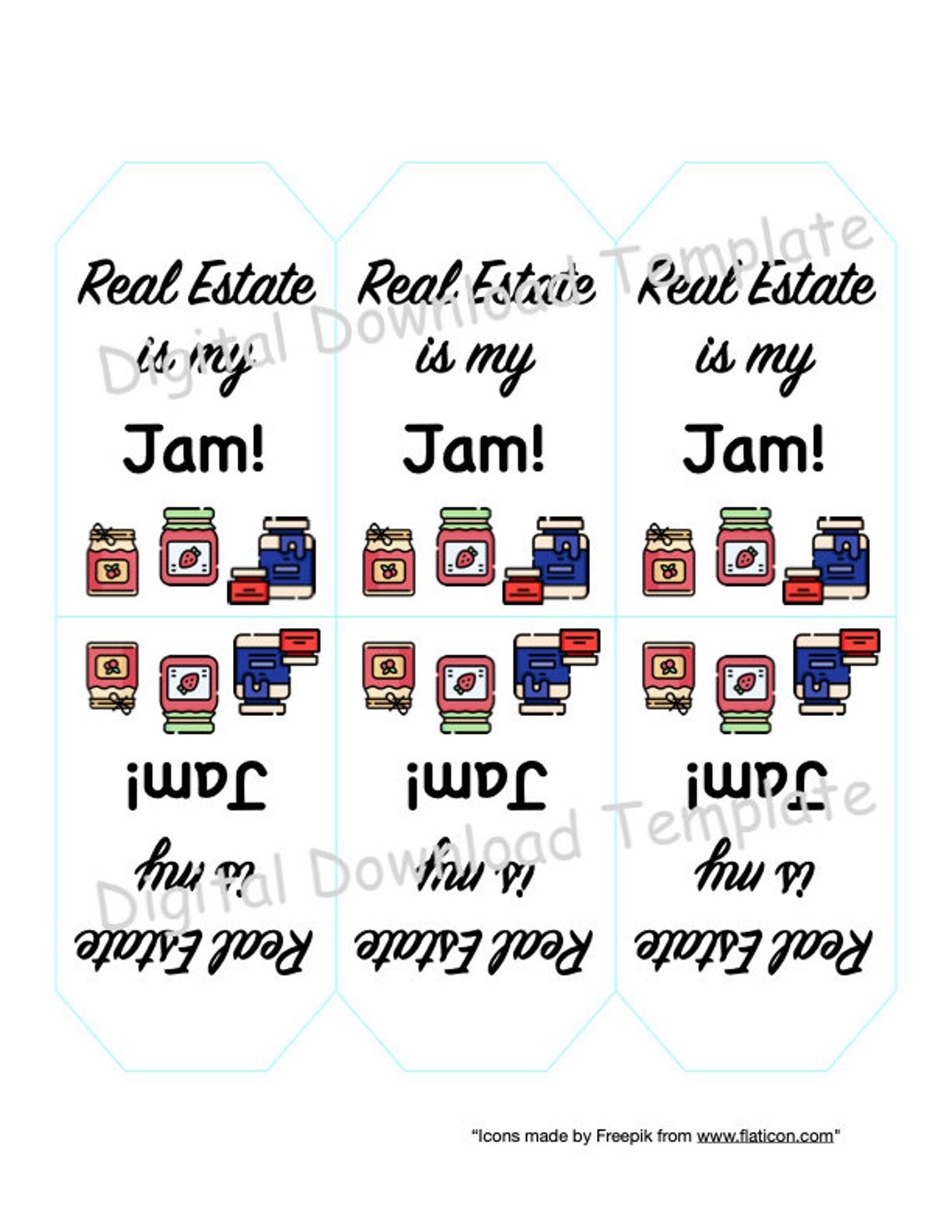 Real Estate Agent Pop-by Tag: Jam Gift Marketing (instant Download) - Etsy