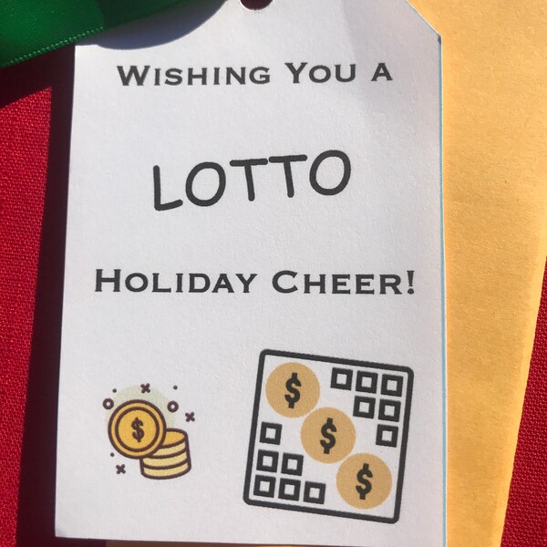 Lotto Christmas Tag - Etsy