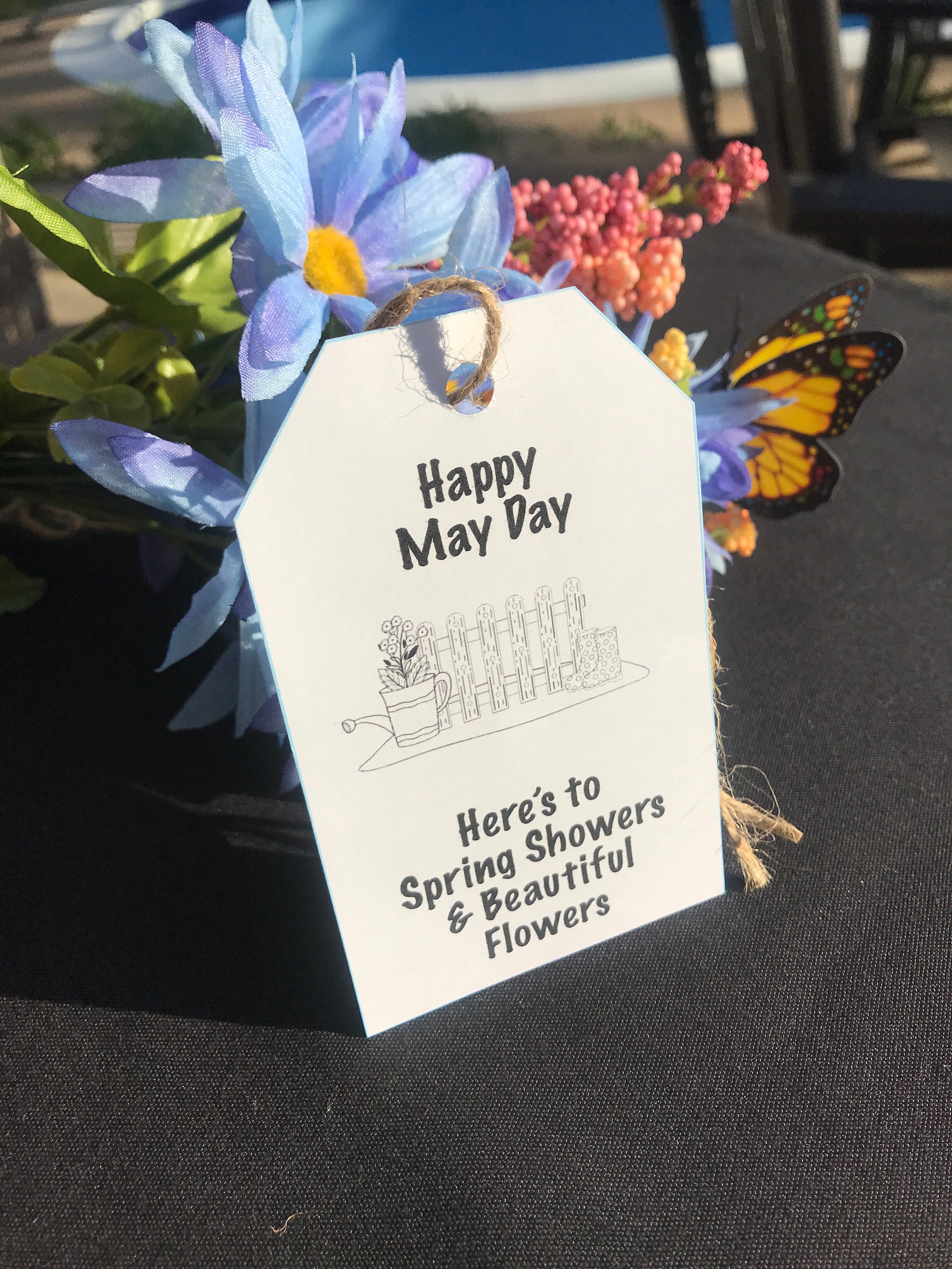 Happy May Day Gift Tag, Mayday Pop By, Gift Tags, Real Estate, Mortgage ...