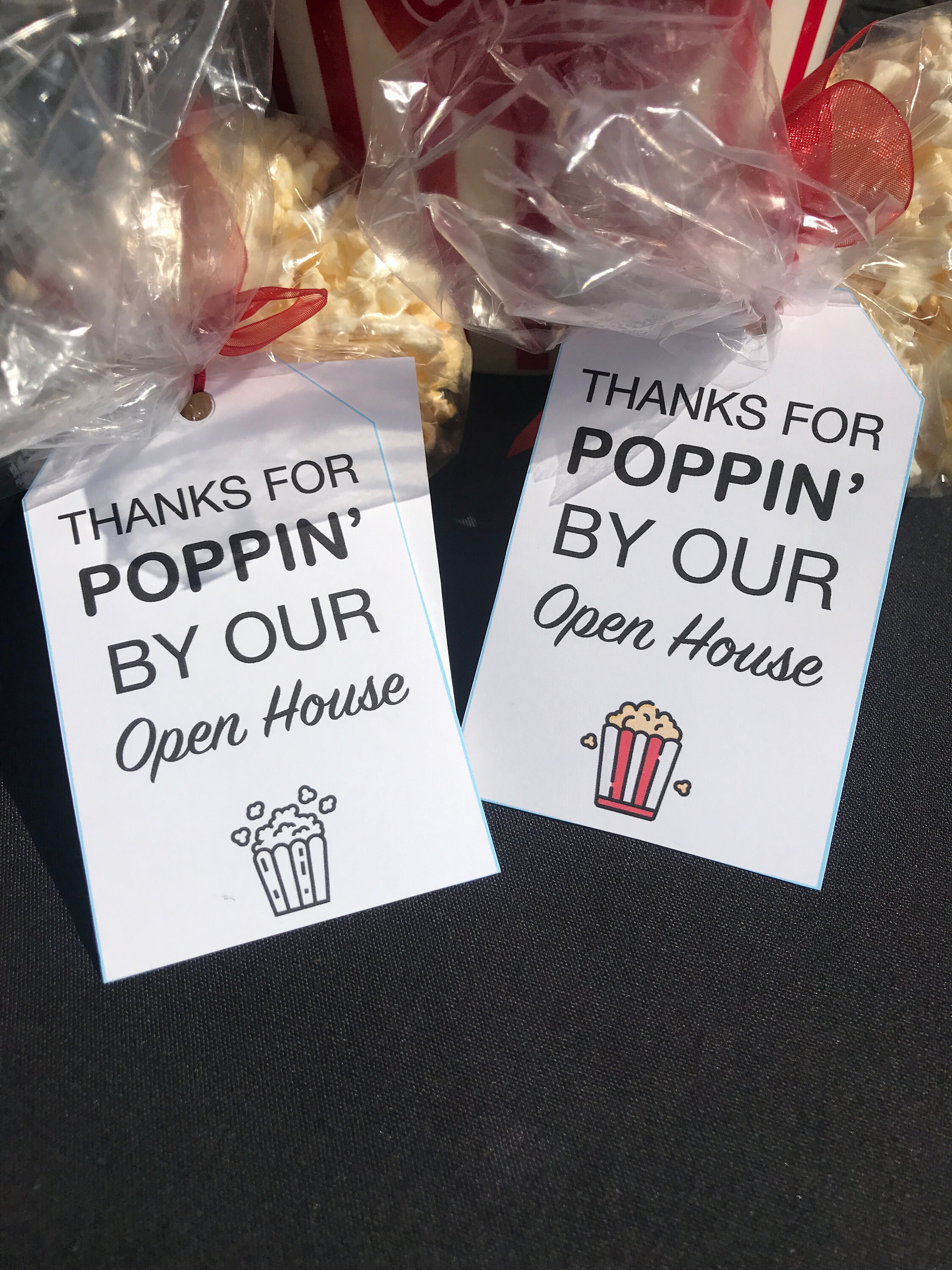 Realtor Open House Popcorn Tag: Agent Marketing (PDF) - Etsy
