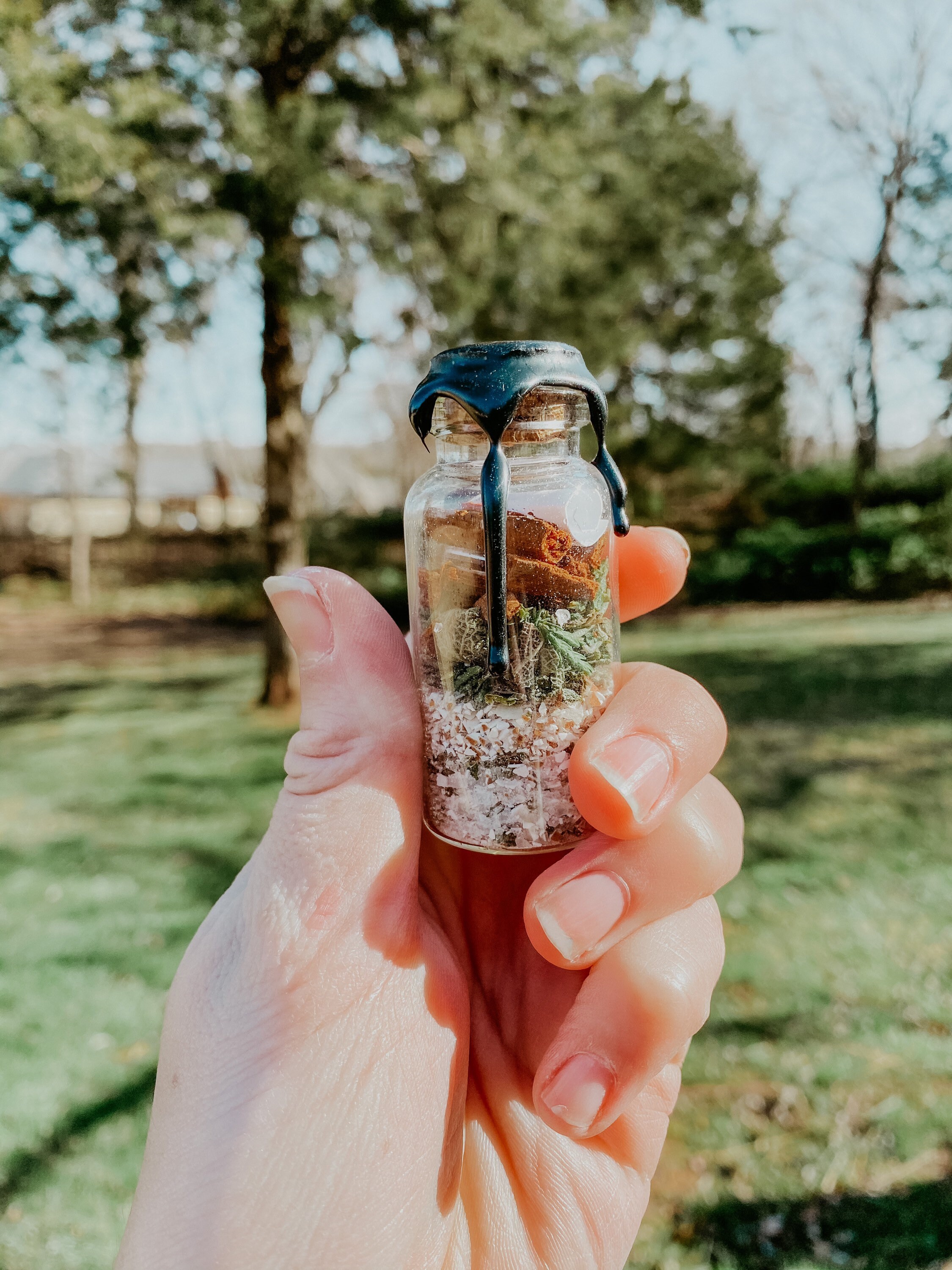 Protection Spell Jar New Home Blessing Green Witch | Etsy