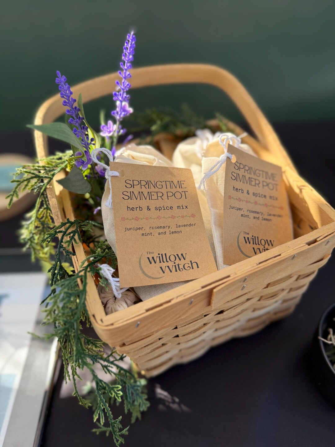 Springtime Simmer Pot Kit | Juniper, Rosemary, Lavender, Mint, and ...