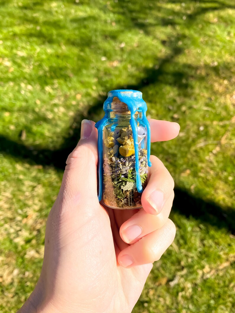 Anti-anxiety Spell Jar | Peace Blessing | Green Witch Intention Jar - Etsy