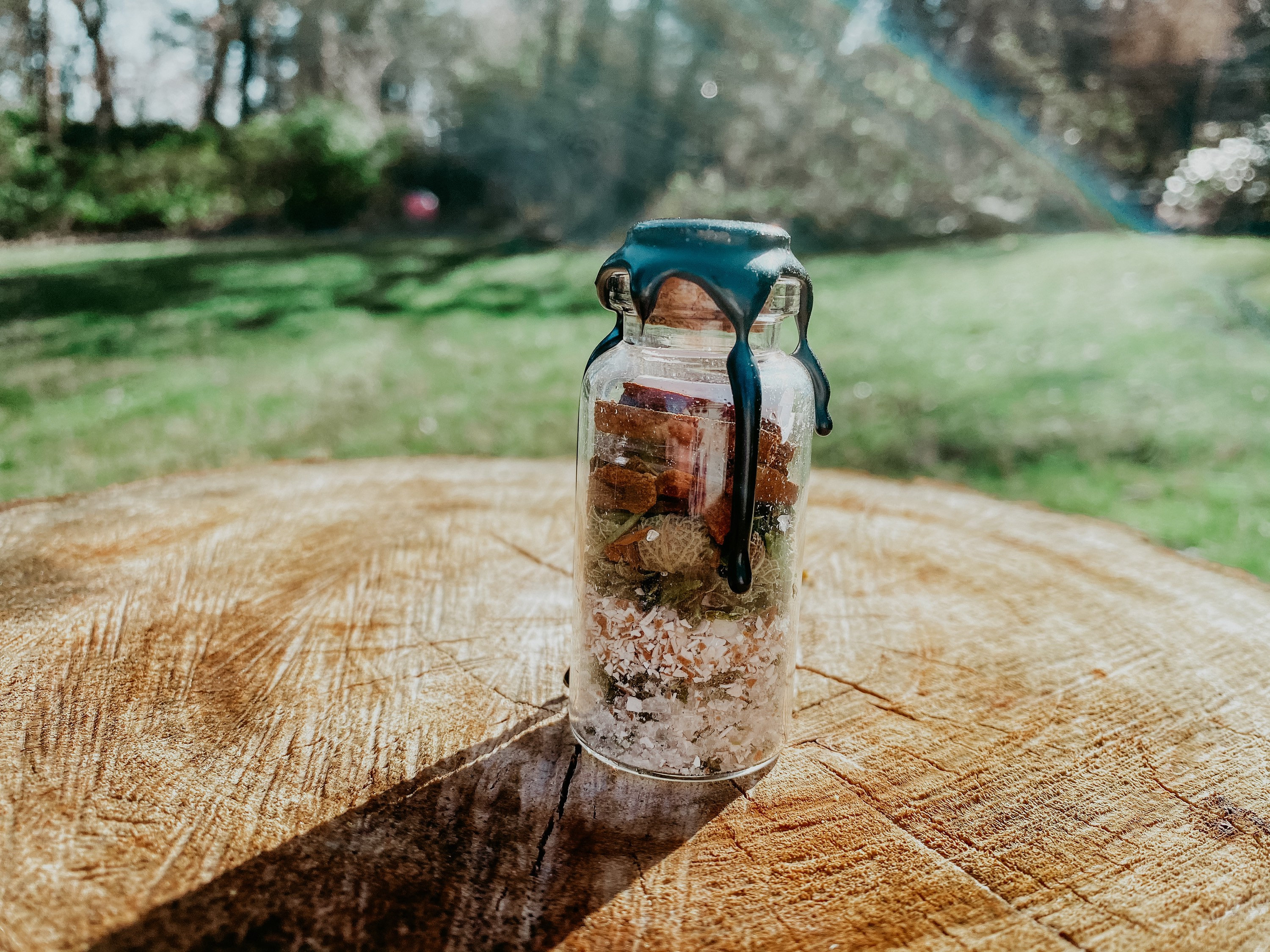 Protection Spell Jar New Home Blessing Green Witch | Etsy