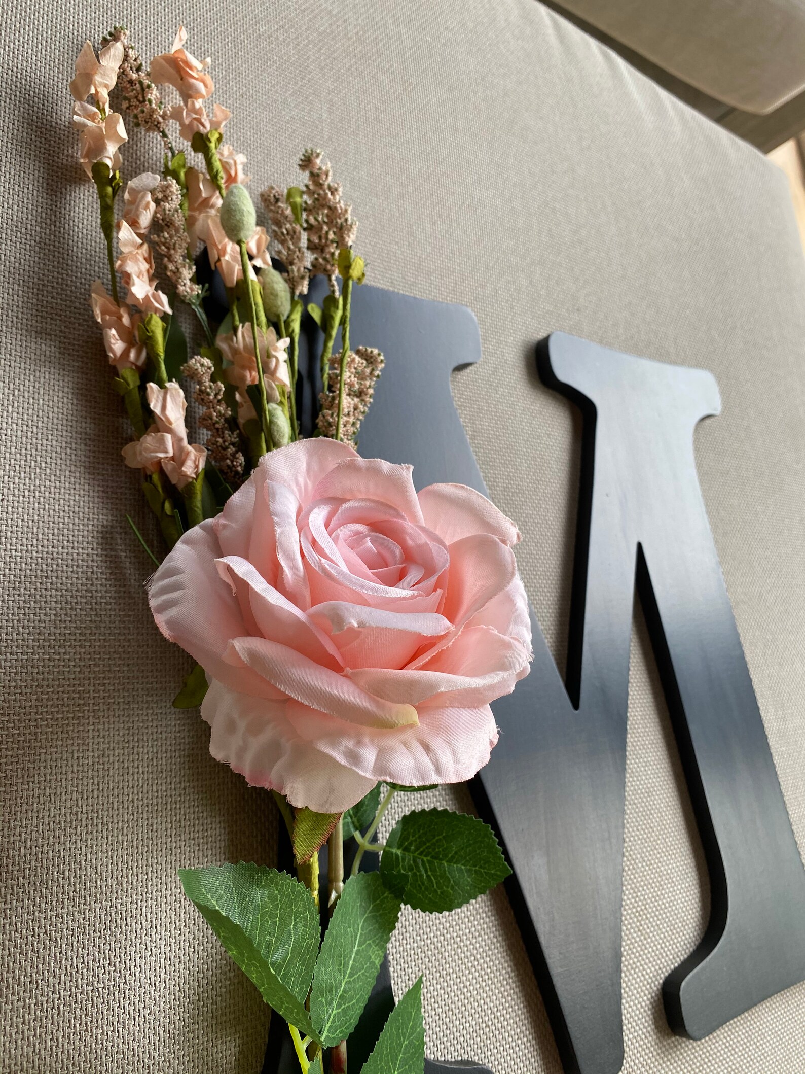 Floral Letter Wall Hanging Nursery Decor/baby Shower Gift - Etsy