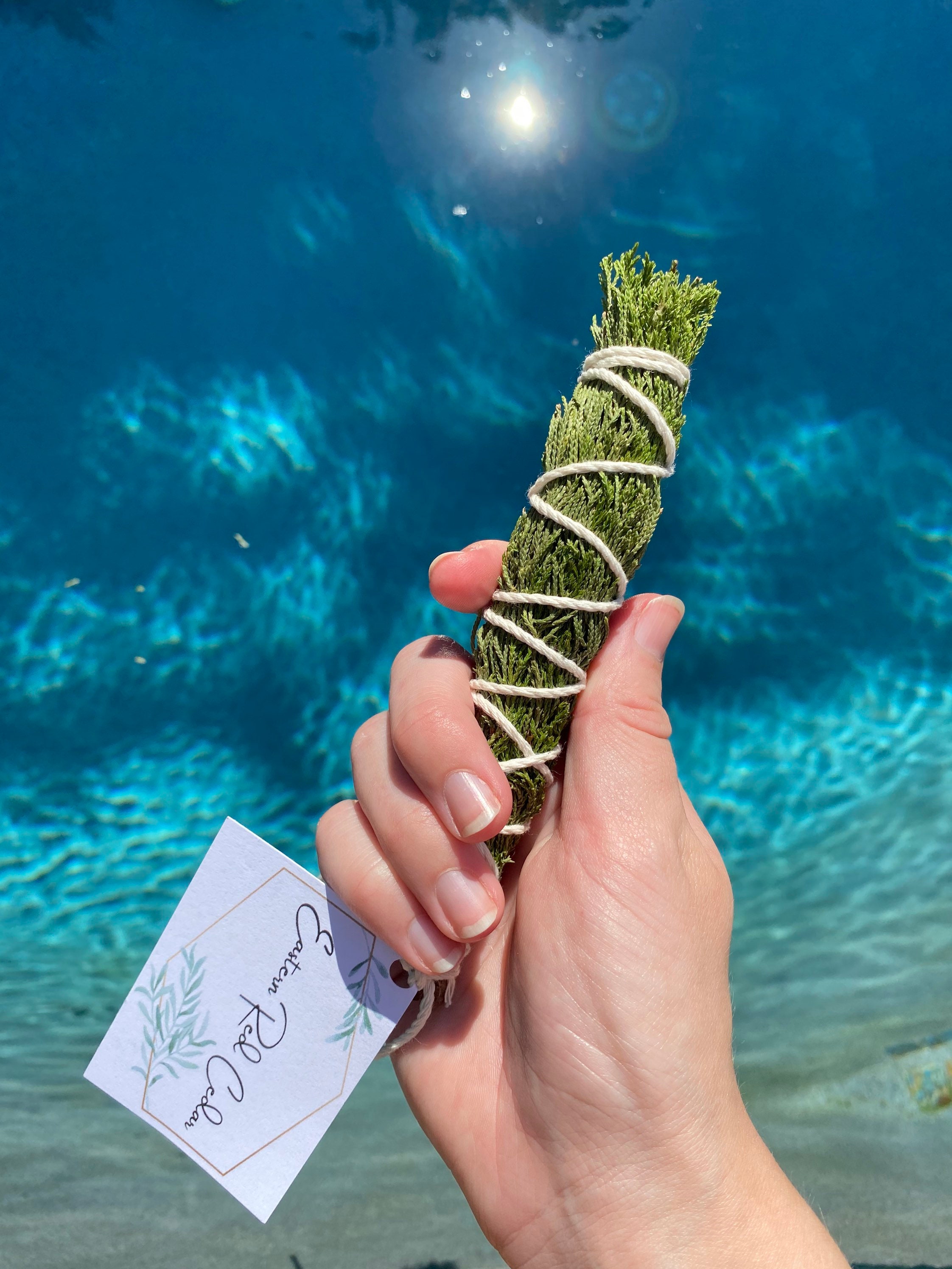 Eastern Red Cedar Smoke Cleansing Stick | 6" Herb Bundle (for ...