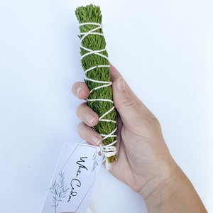 White Cedar Smoke Cleansing Stick 6 Herb Bundle for | Etsy