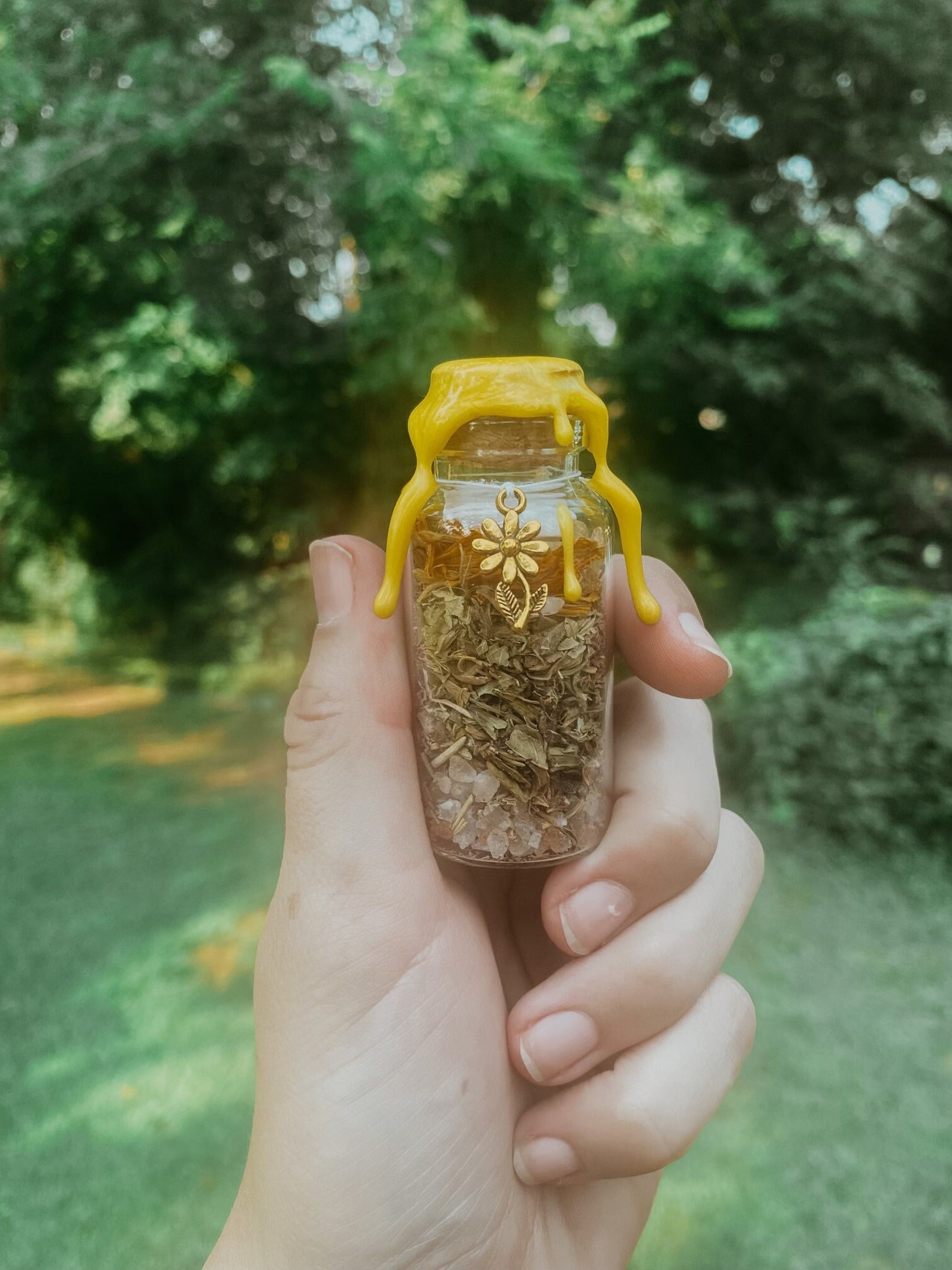 Happiness / Anti-depression Spell Jar Witch Blessing Green - Etsy