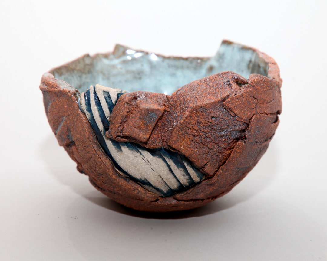 Handbuilt Bowl / Decorative Clay Bowl / Distinctive Design / Textured ...