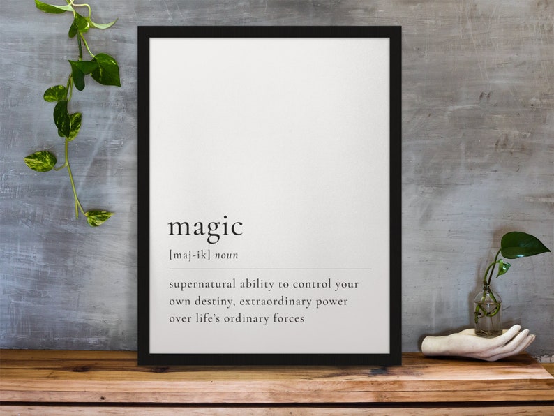 Magic Definition Text Print Instant Art INSTANT DOWNLOAD Etsy Israel magic-definition-text-print-instant-art-instant-download-etsy-israel