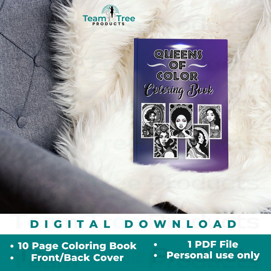 Queens of Color Coloring Book| Instant Download| Coloring Book ...