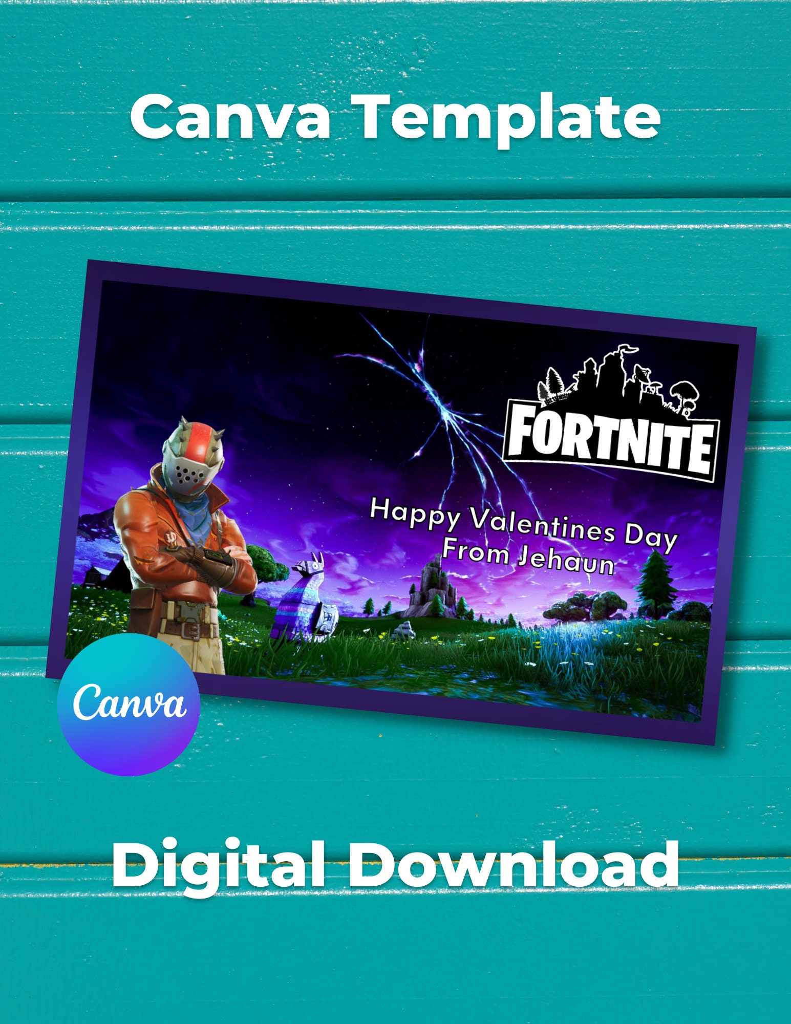 Valentine Day Card Template| Canva Editable Template| Digital Download ...