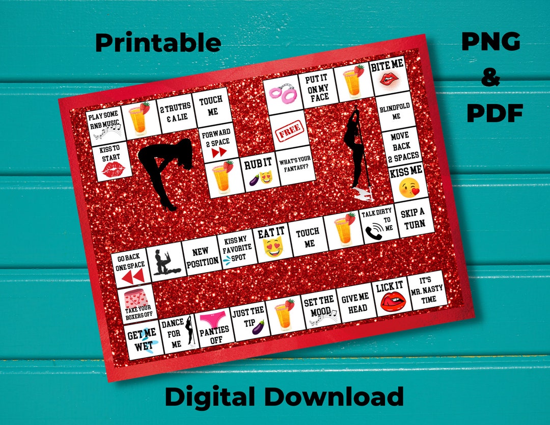 Mr Nasty Time Adult Game Board Couples Game Board Valentine Kinky Game