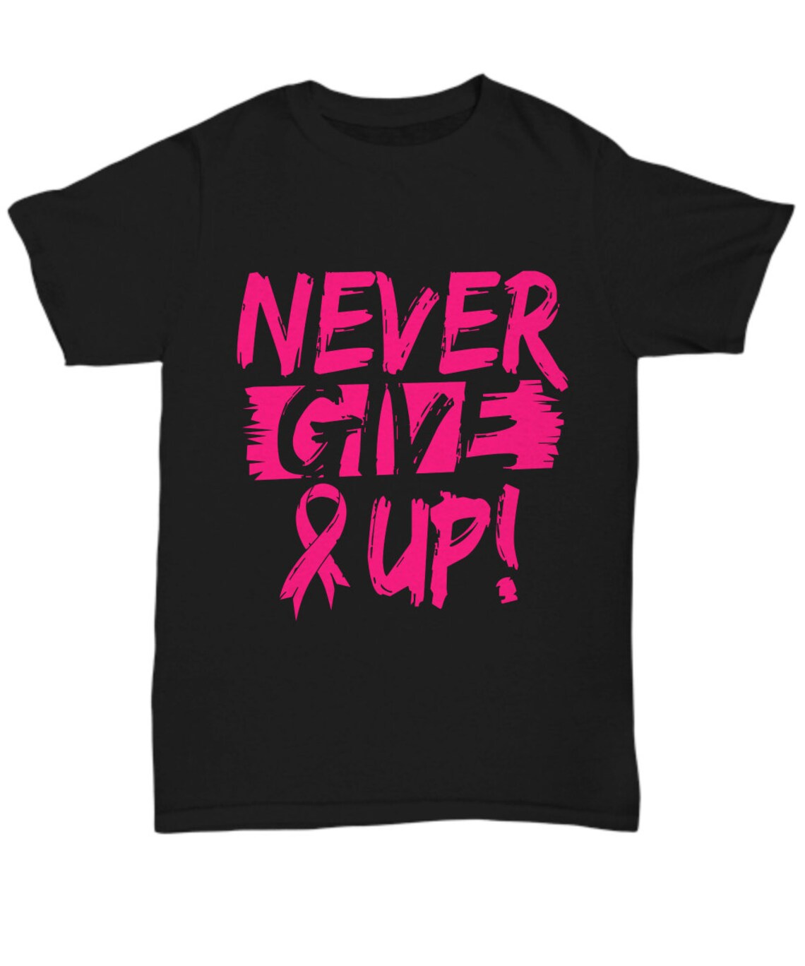 Never Give up Pink Ribbon Breast Cancer Awareness Tshirt - Etsy UK Never Give up Pink Ribbon Breast Cancer Awareness Tshirt - Etsy UK