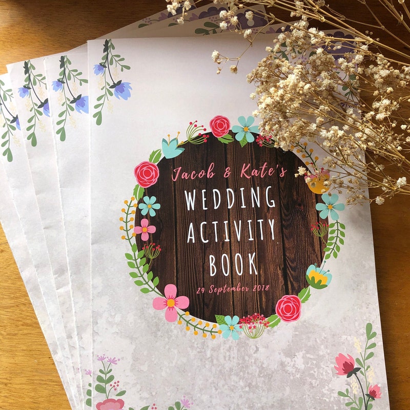 Kids Wedding Activity Book - Etsy