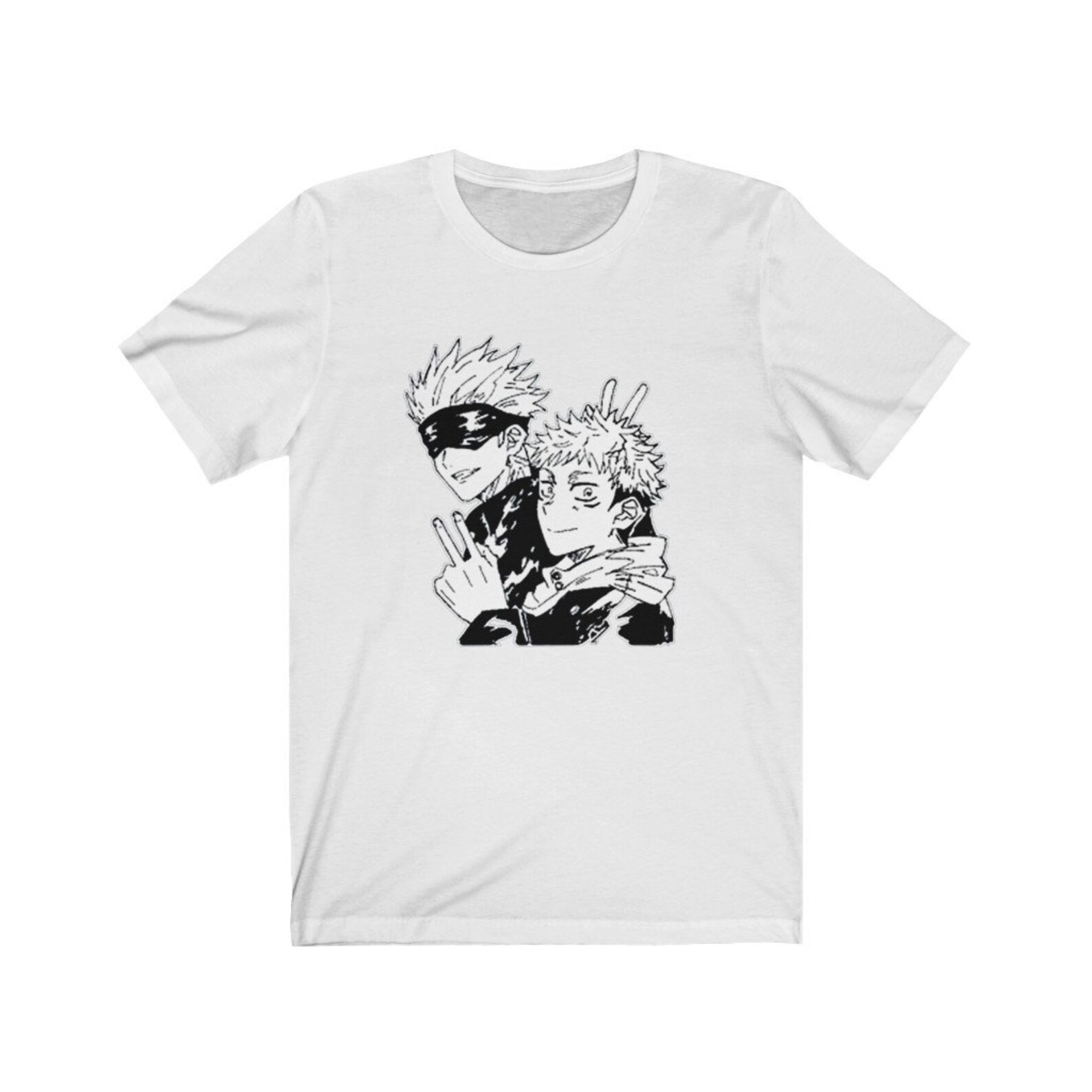 Unisex Jujutsu Kaisen Camisa Satoru Gojo Yuji Itadori Camisa Etsy
