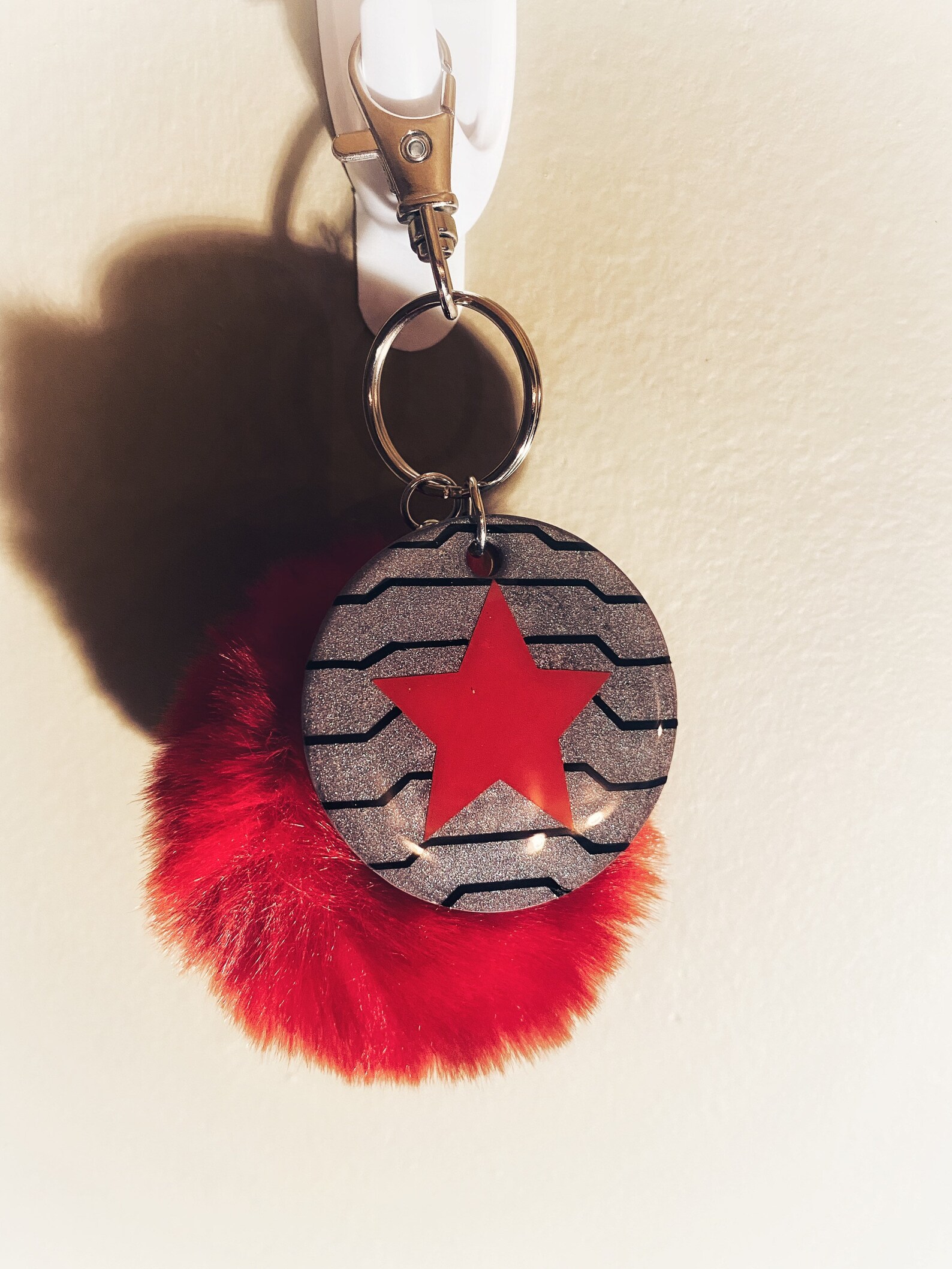 Winter Soldier Keychain | Etsy