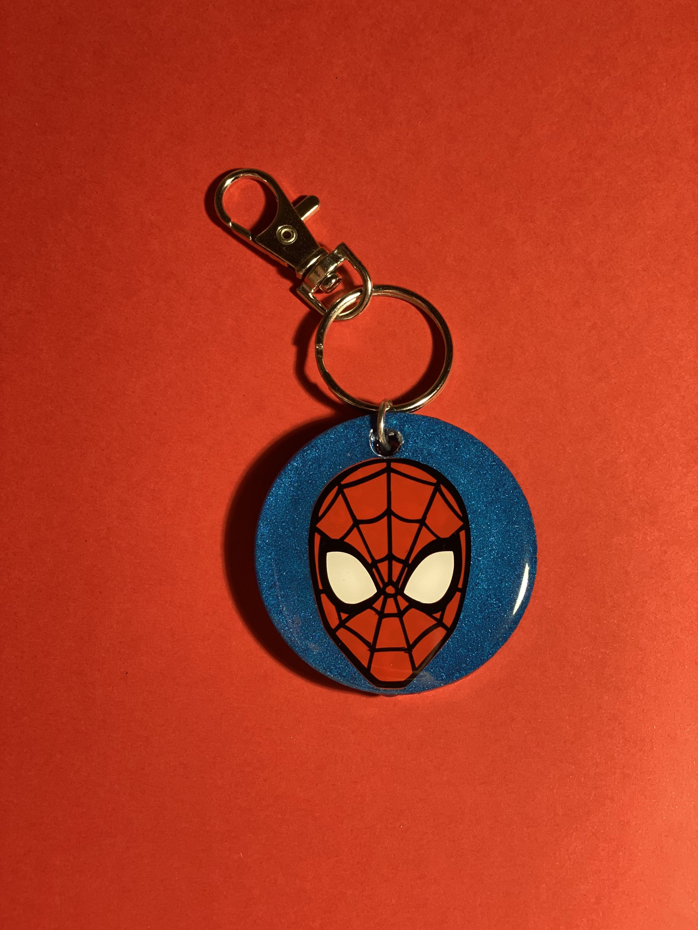 Spider-man Peter Parker Keychain - Etsy
