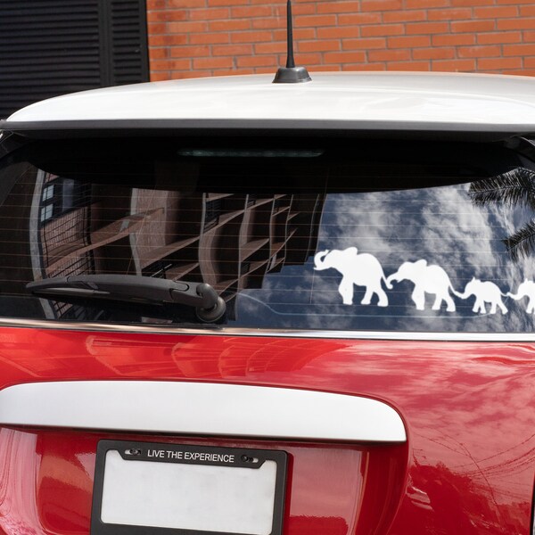 Elephant Car Decal - Etsy