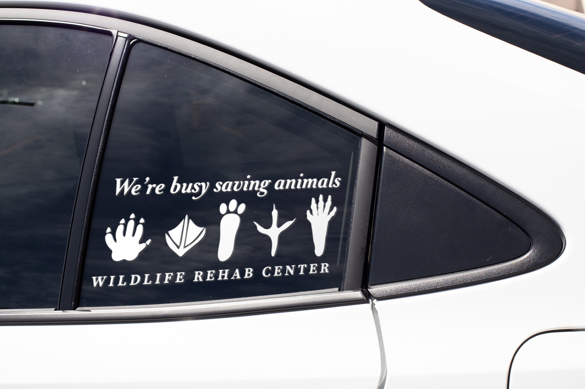 Wildlife Decal Animal Footprint Wildlife Vinyl Feet - Etsy