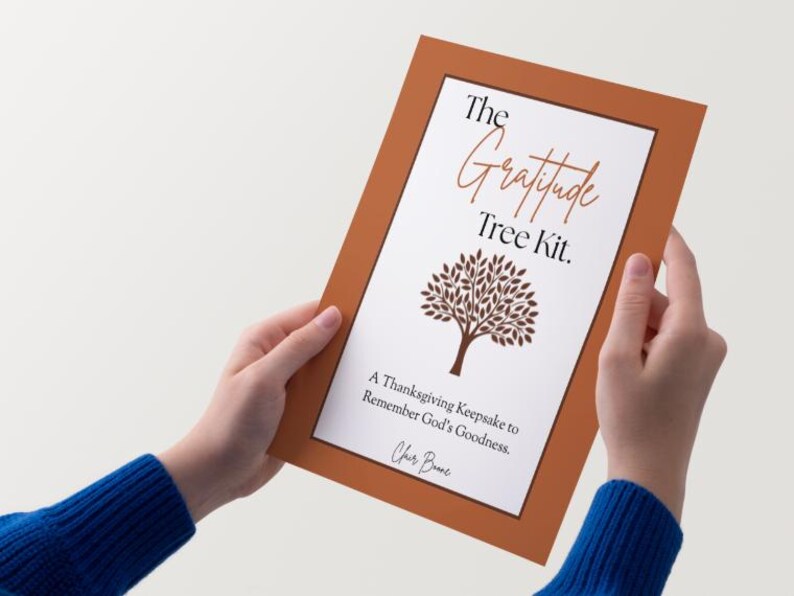 Printable Gratitude Tree Kit | Thanksgiving Family Activity | Faith ...