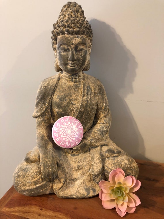 Mandala Dot Painting Painted Rock Zen Decor Dot Mandala - Etsy