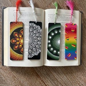 Bookmarks: Painted Wooden Bookmarks - Etsy