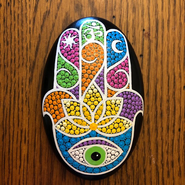 Hamsa Hand Painting - Etsy