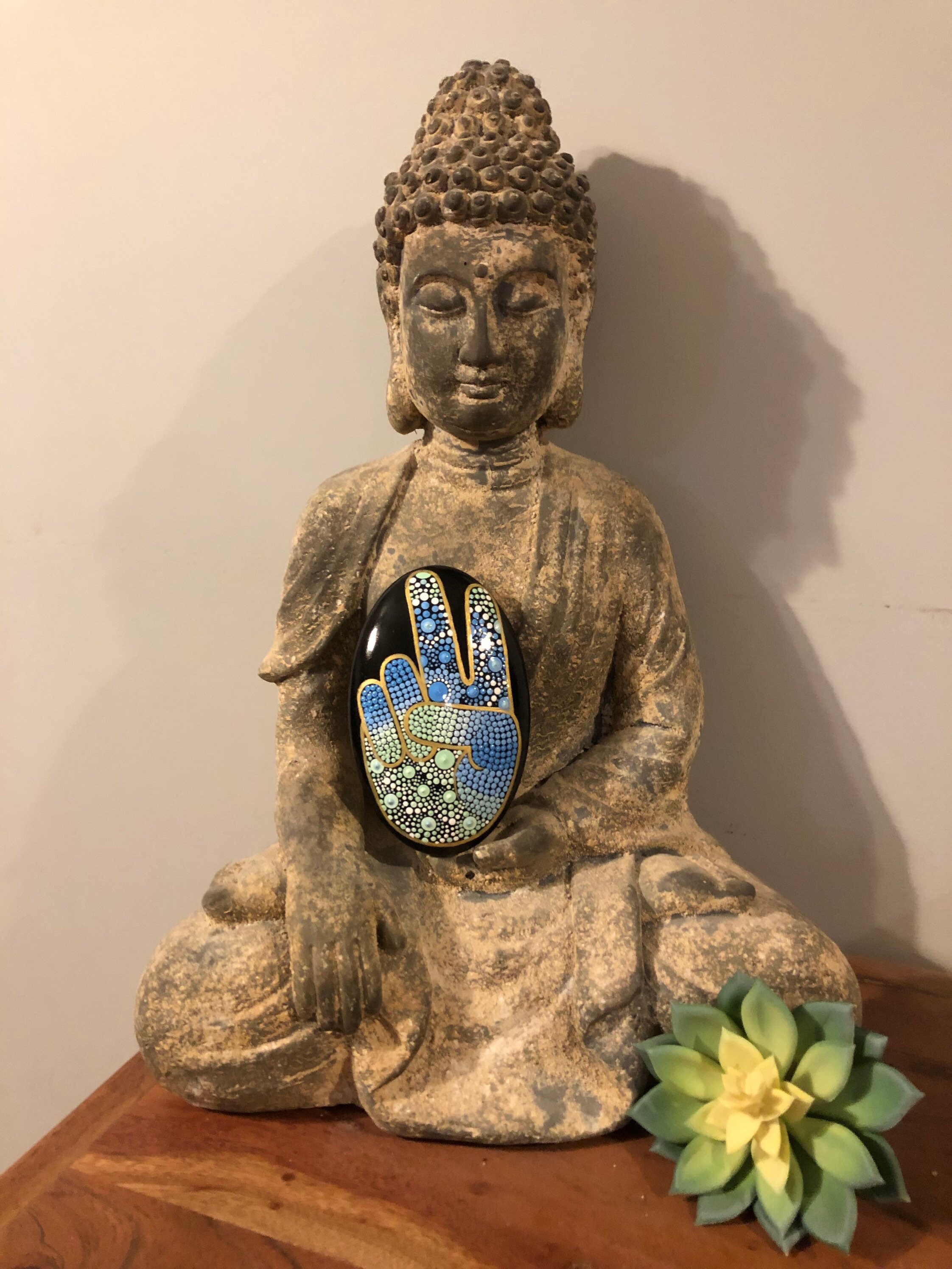 Peace, Peace Sign, Mandala, Dot Painting, Painted Rock, Zen Decor, Dot ...