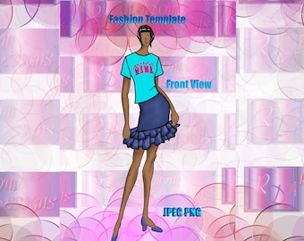 Fashiontemplate, Fashion Croquis Template, Female Figure Template for ...
